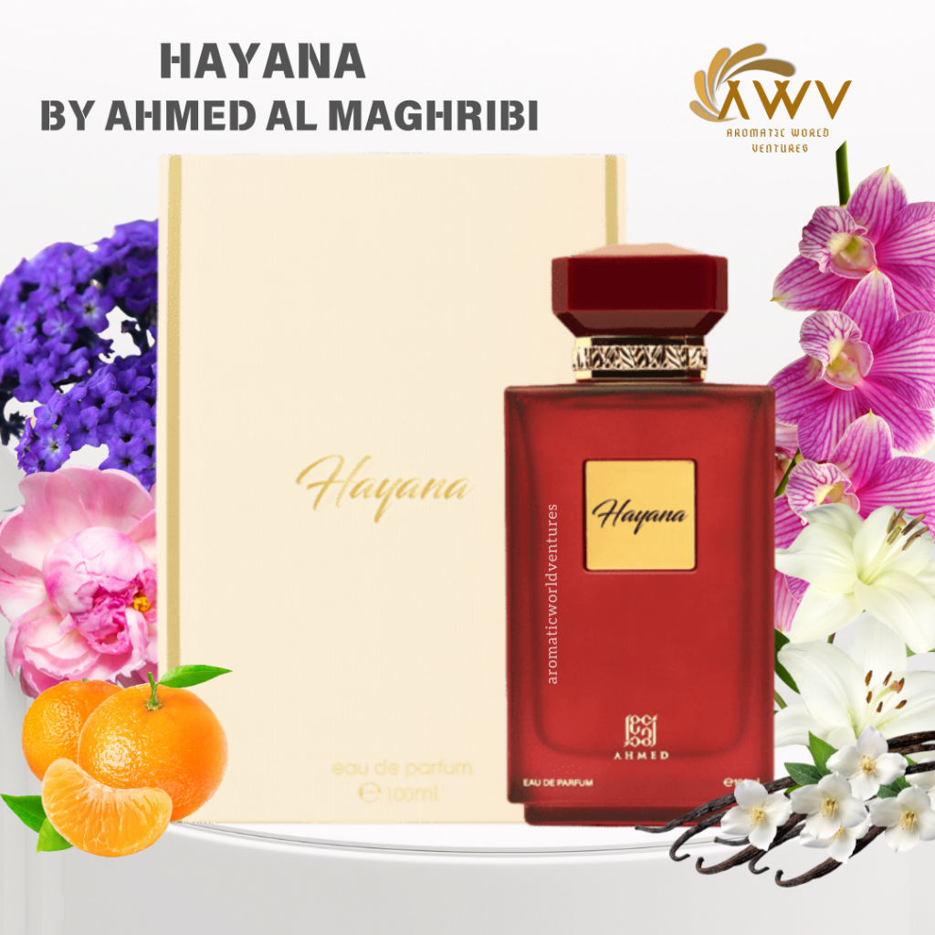 HAYANA BY AHMED AL MAGHRIBI 100ml Original 100% Woman Perfume Fragrance ...