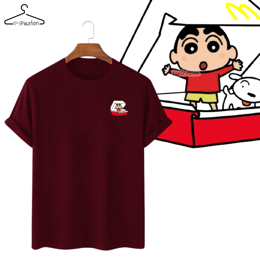Crayon Shin Chan 蜡笔小新 卡通T恤 Graphic Tees Adult Unisex Cotton T-Shirts ...