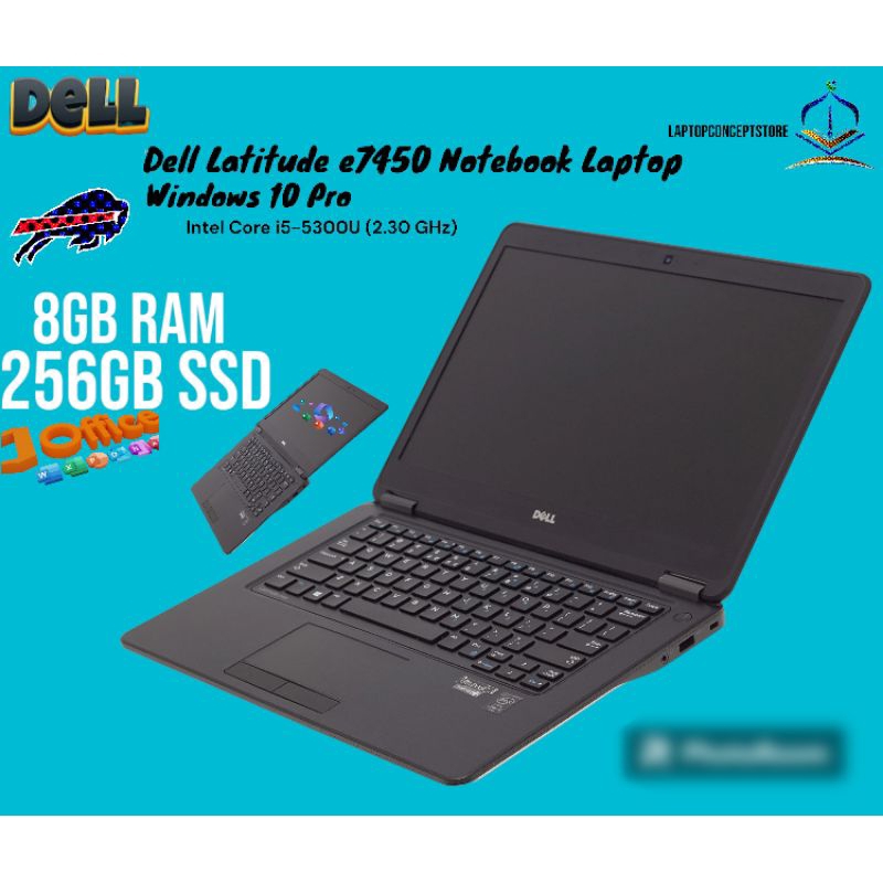 DELL LATITUDE E7450 INTEL CORE I5 5TH GEN / 8GB RAM 256GB SSD / 14" | Shopee Malaysia
