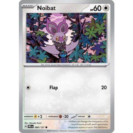 Noibat / 090/131 / Reverse Holo & Common / Scarlet & Violet Prismatic ...