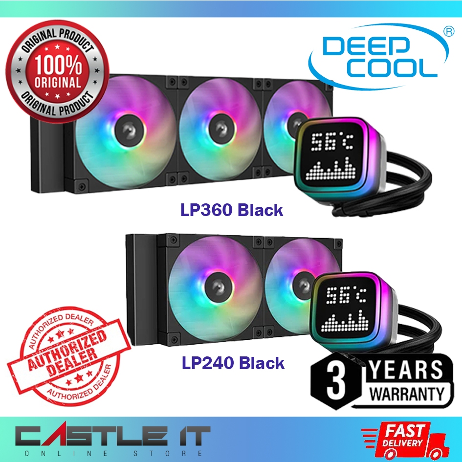 DeepCool LQ360 LP360 / LP240 LQ240 AIO Liquid Cooler ARGB Water Cooling (360mm / 240mm) | Shopee ...