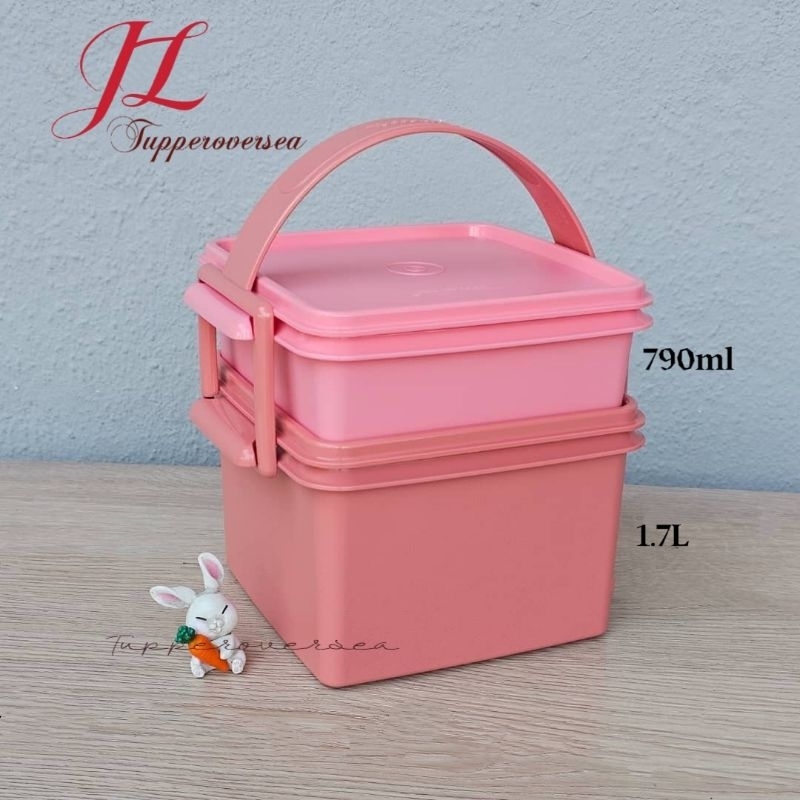 Tupperware Double Deep with Cariolier / Goody Box / Lunch Box - 790ml ...