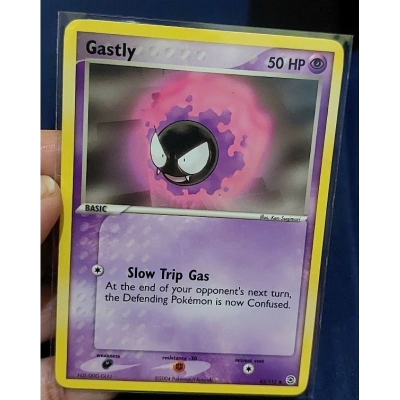 Pokemon TCG - 2004 Gastly, Used Card | Shopee Malaysia