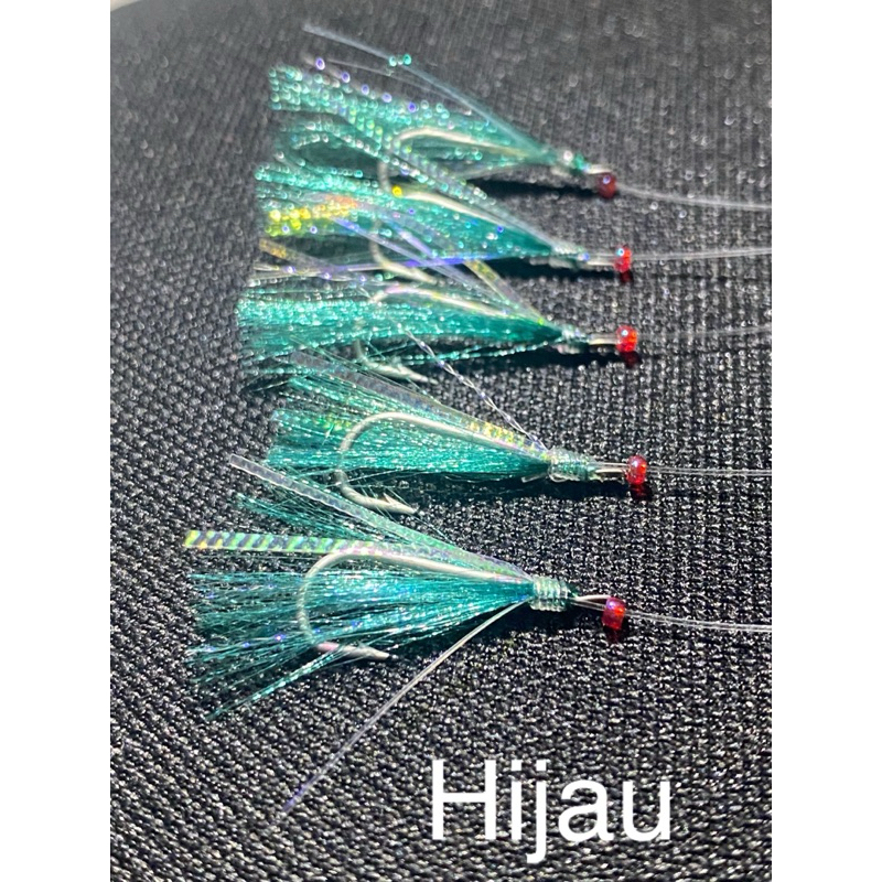 sabiki / apollo / bulu ngaca sutera untuk ikan kembong,selayang,selar ...