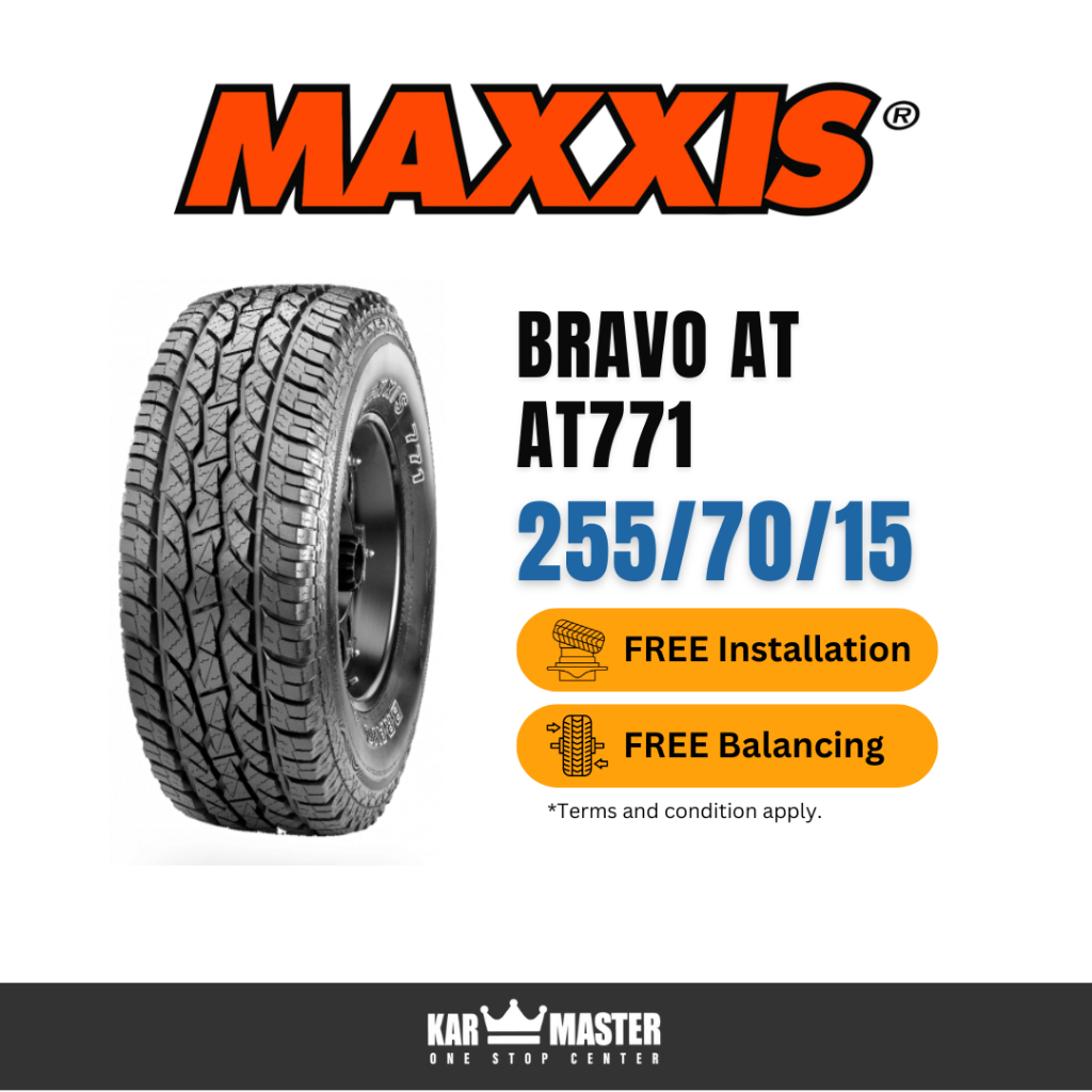 255/70/15 Maxxis Bravo AT771 (With Installation) | Shopee Malaysia