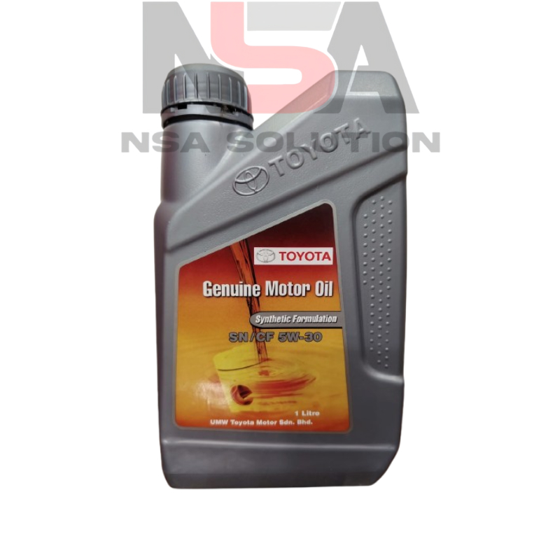 Toyota Semi Synthetic 5W30 SN CF 1L (1Liter) Engine Oil (Altis,Yaris,Sienta,Vios,Rush,Prius ...