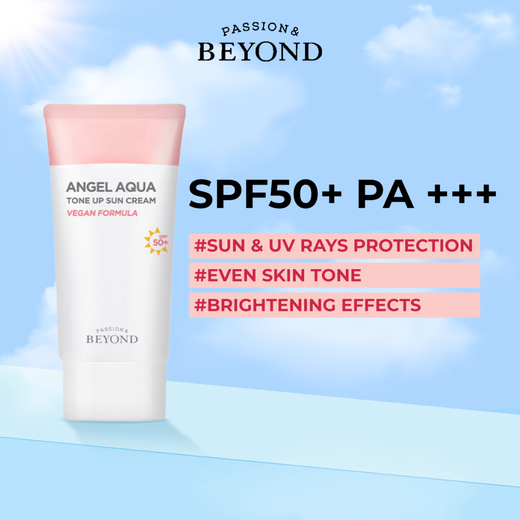 BEYOND Angel Aqua Tone Up Sun Cream SPF50+ PA+++ 50ml - Sun/UV Rays Protection | Shopee Malaysia