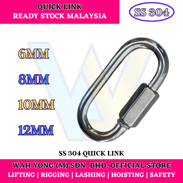 STAINLESS STEEL 304 QUICK LINK (6MM - 12MM) | Shopee Malaysia