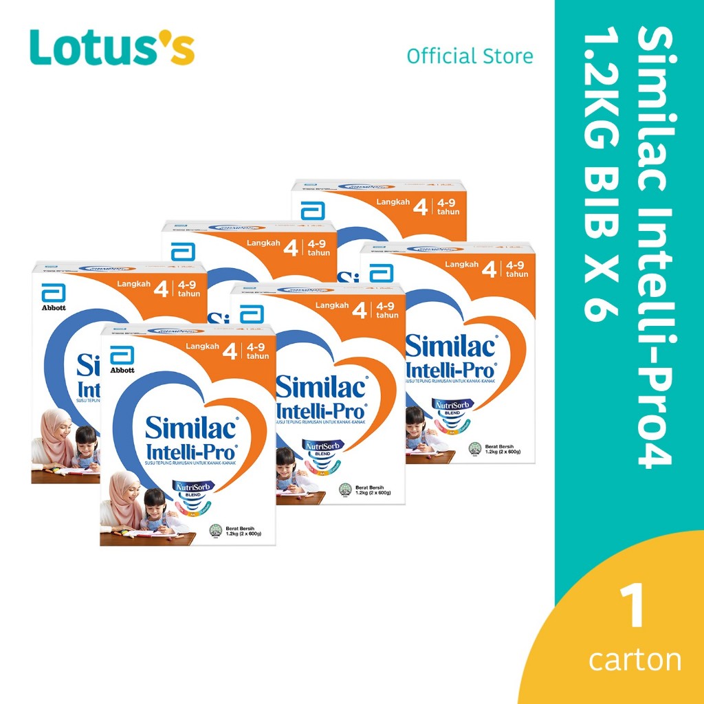 Similac Intelli-Pro4 1.2kg BIB X 6box (1 carton) | Shopee Malaysia