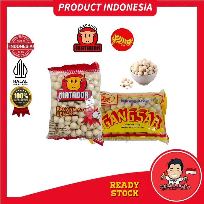 Kapal / Matador Kacang Atom Gangsar 140gm Asli Indonesia🇮🇩 snack kulit ...