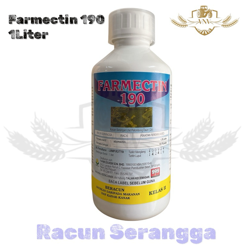 Farmectin 190 1Liter|Racun Serangga abamectin 1.9% | Shopee Malaysia