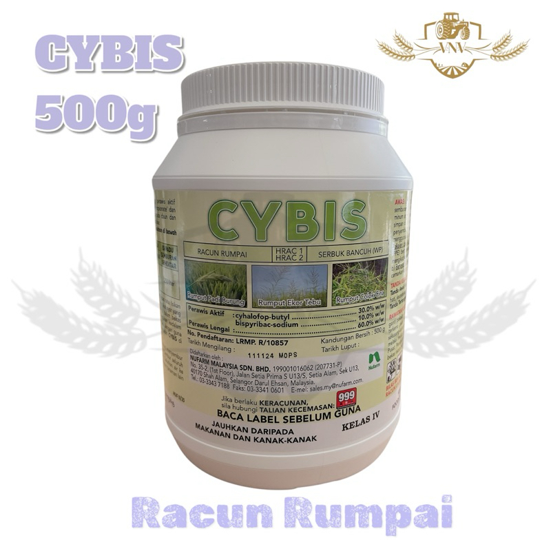 CYBIS 500g Nufarm Racun Rumpai/Sambau Dalam sawah /Racun 3in1 Sambau ...