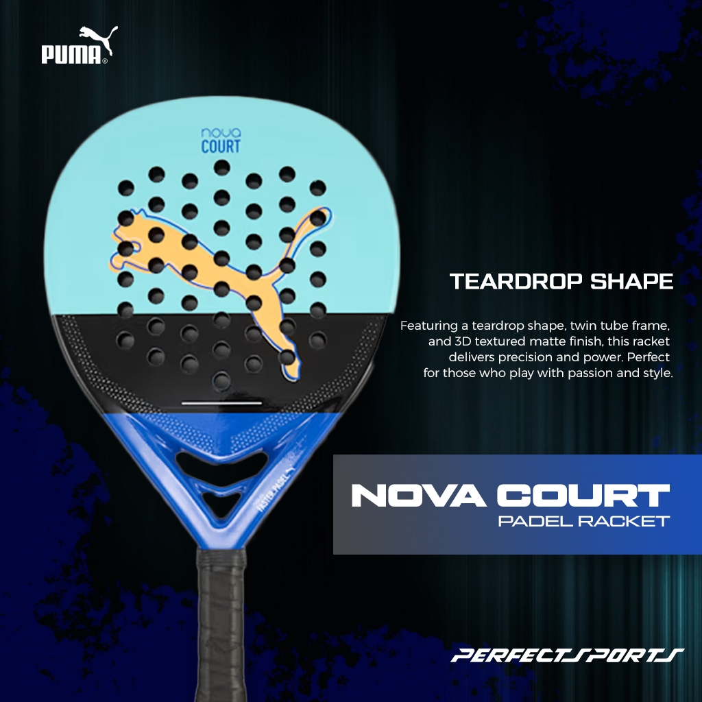 PUMA NOVA PADEL COURT Padel Racket Safe Lake Black | Shopee Malaysia