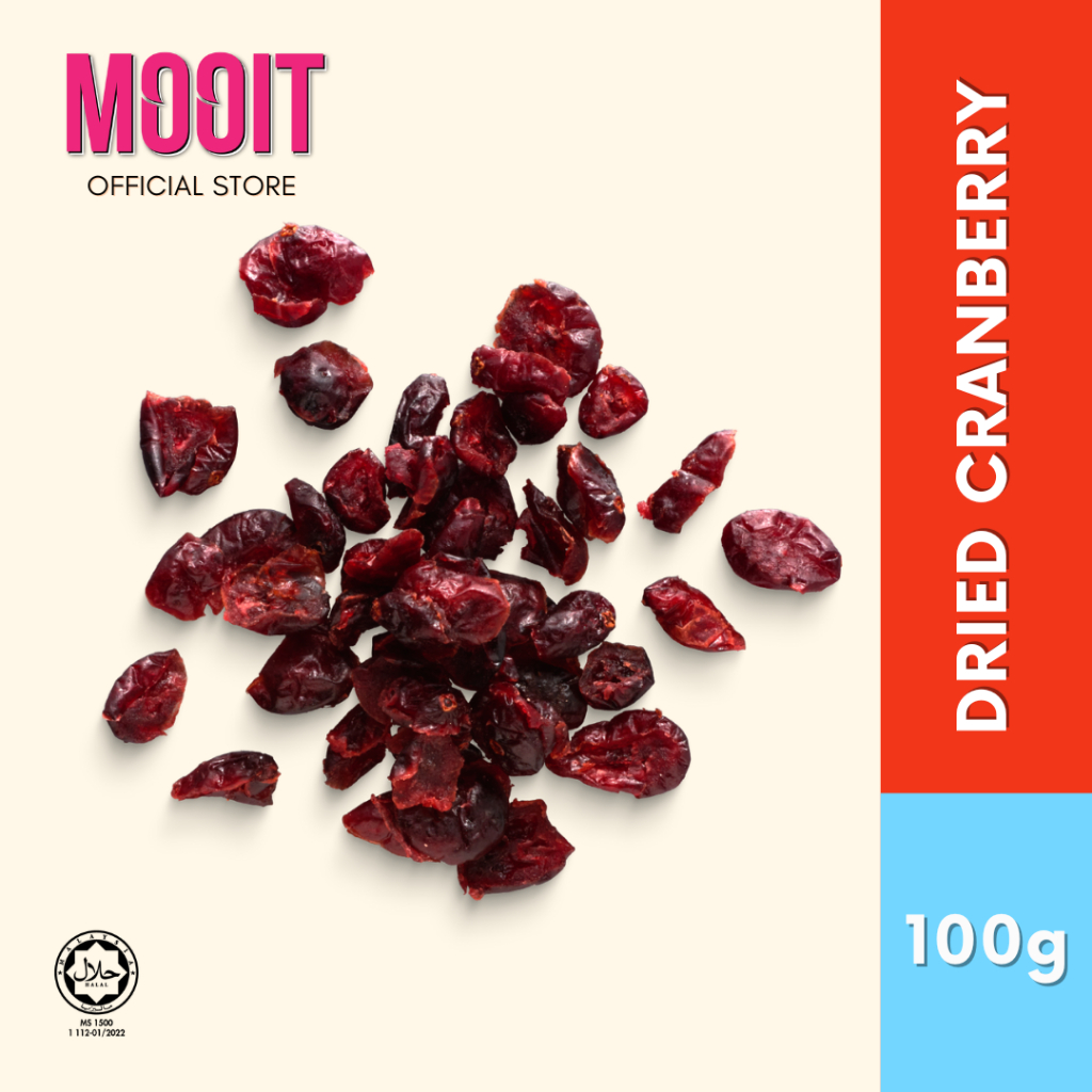 MOOIT Dried Cranberry [100g/250g/500g] - HALAL CERTIFIED | Shopee Malaysia