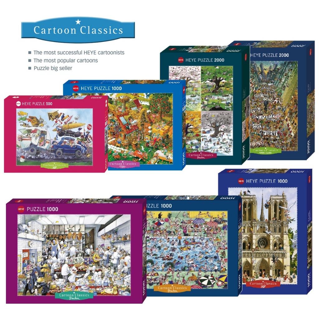 HEYE CARTOON CLASSICS 500/1000 ASSORTED JIGSAW PUZZLE | Shopee Malaysia