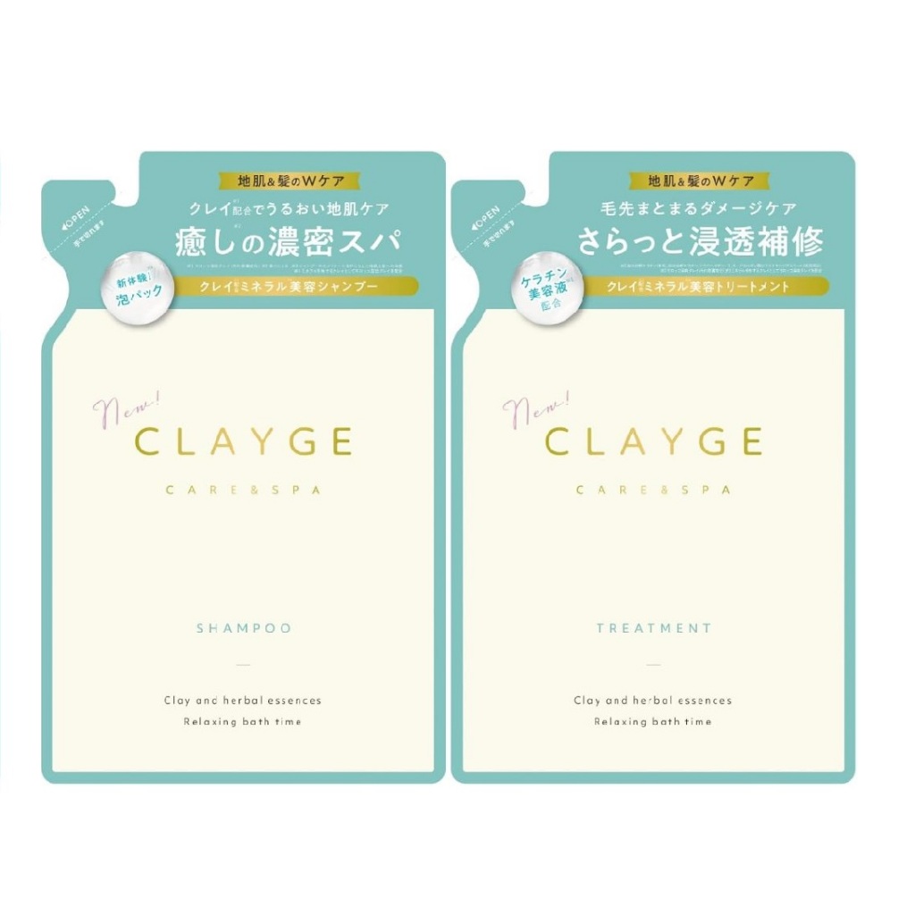 CLAYGE SR shampoo/treatment REFILL PACK 400ml Pek Isian Semula Syampu/Rawatan | Shopee Malaysia