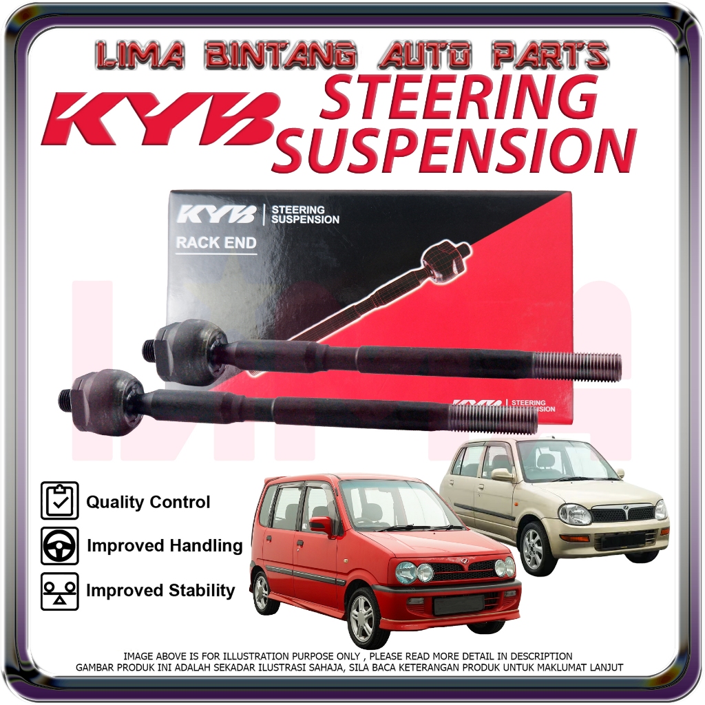 Perodua Kelisa , Kenari Rack End Steering Ball Head Heavy Duty KAYABA ...