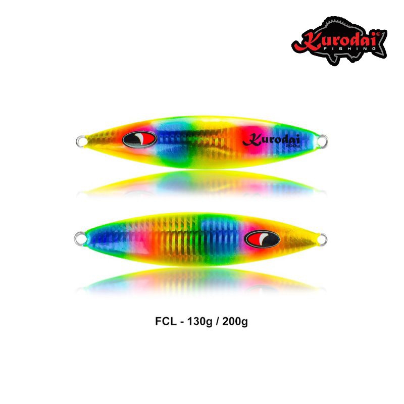 Jig 130g / 200g - Handmade Jigging Lure Kurodai Flutter Clown UV ...