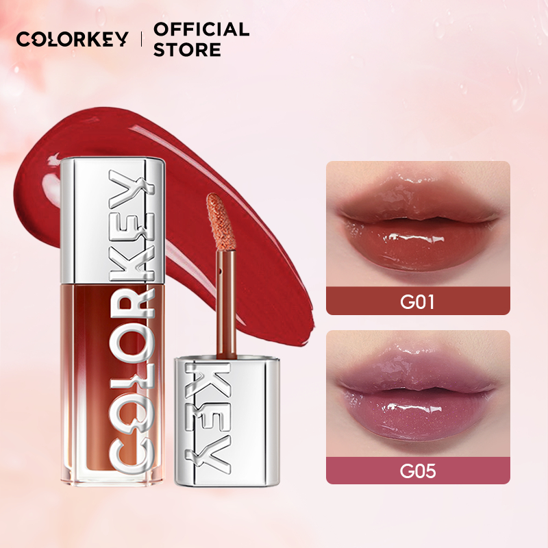 COLORKEY Light Chaser Lip Plumping Gloss 3ml Glossy lip film Glaze for ...
