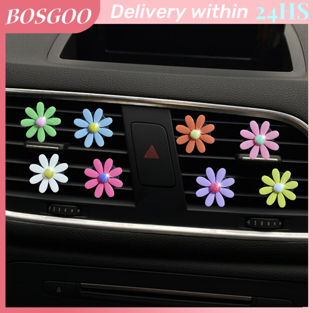 car accessories cute car air outlet decorative clip daisy flower car ...