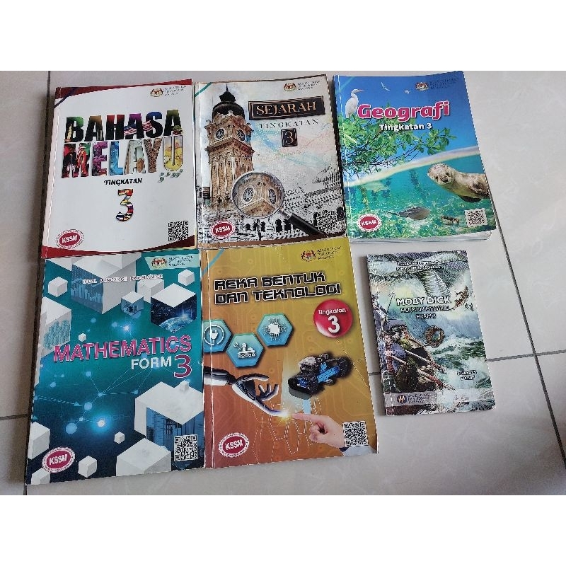 KSSM TINGKATAN 3 BUKU FORM3 BOOKS 📚5本课本 🆕️95% 🆕 | Shopee Malaysia