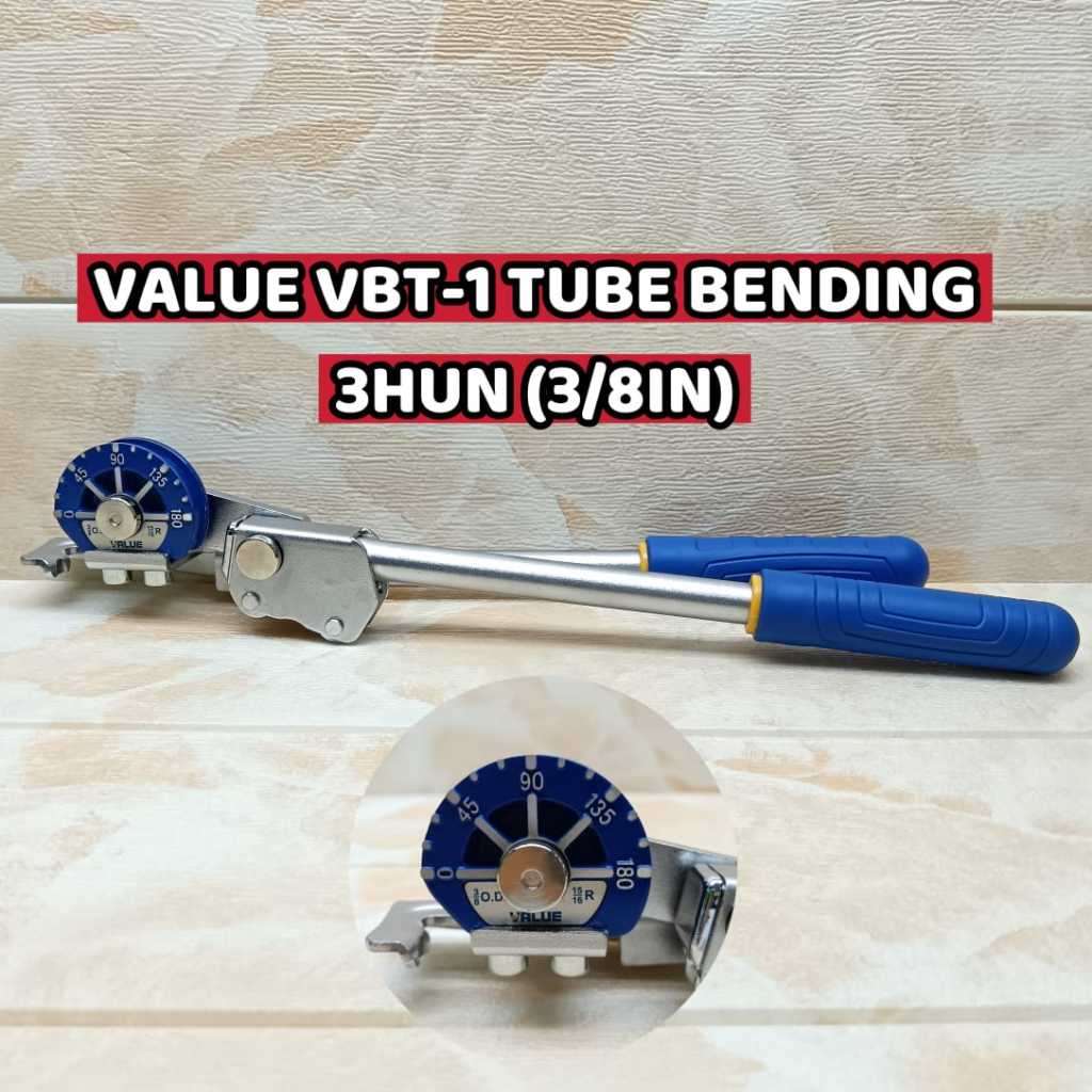 VALUE VBT-1 tube bending (3hun) 3/8in copper pipe airconditioning refrigerator pembengkok paip ...