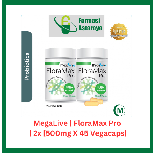 MEGALIVE FLORAMAX PRO PROBIOTIC & PREBIOTICS | (2X45'S / 45's) | Shopee ...