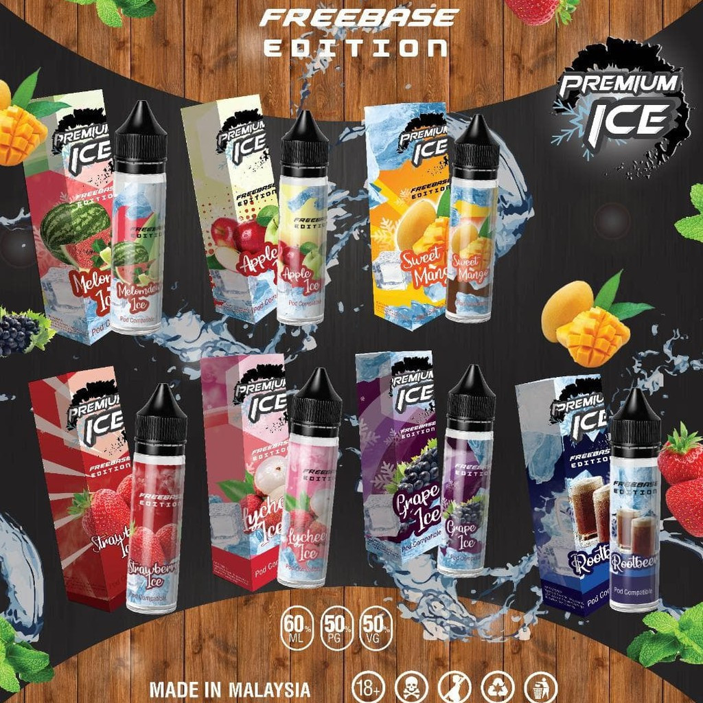 PREMIUM ICE 60ml Freebase New Series / Ready Stock | Shopee Malaysia