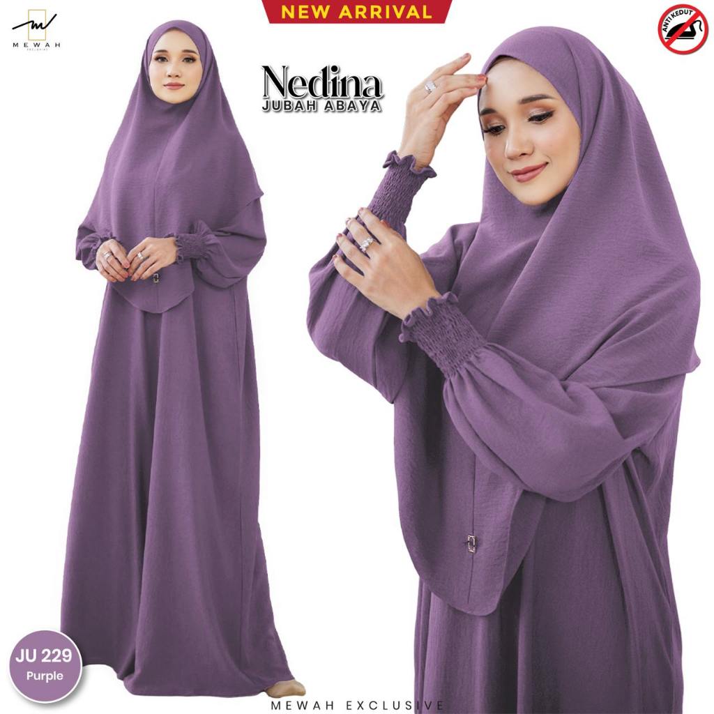 Jubah Nedina PURPLE/UNGU Abaya by Mewah Exclusive Baju kaftan jubah ...