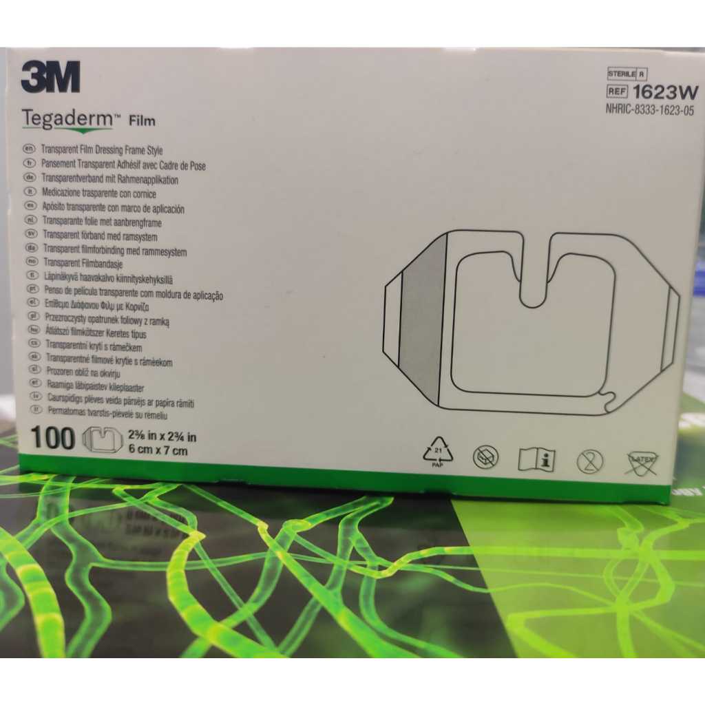 3M™ Tegaderm™ Transparent Film Dressing, 1623W, 2-3/8 in x 2-3/4 in (6 ...