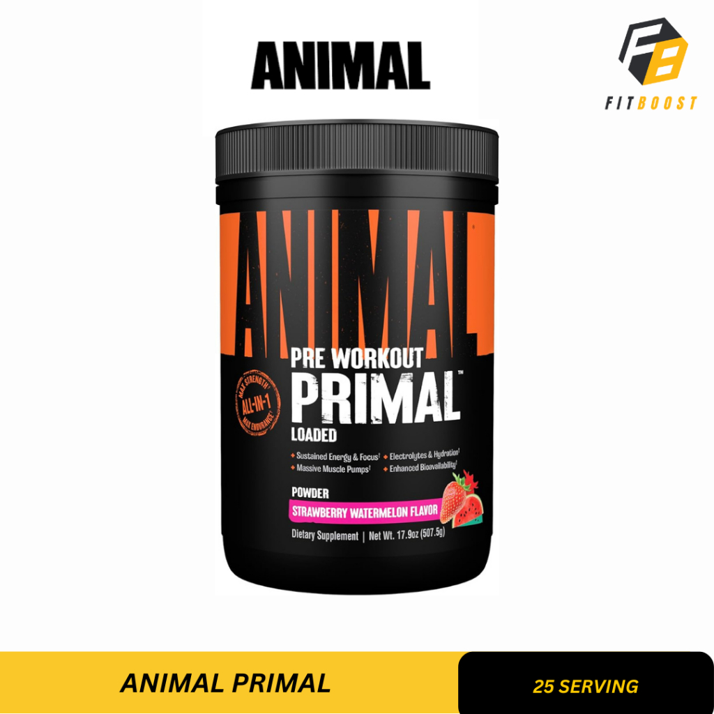 Animal, Animal Primal Loaded Pre Workout, 25 Serving | Shopee Malaysia
