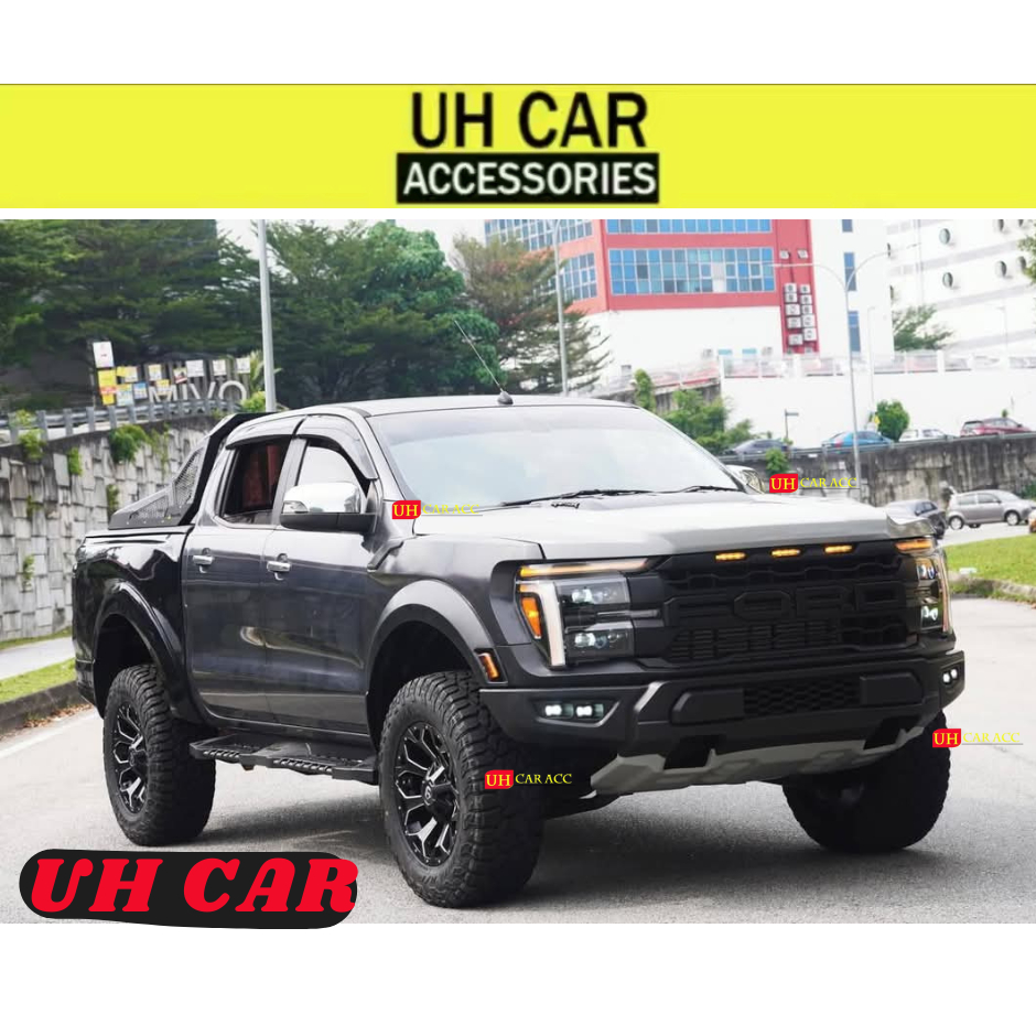 FORD RANGER T6 T7 T8 CONVERT TO 2024 F150 BUMPER BODYKIT FENDER HEAD ...