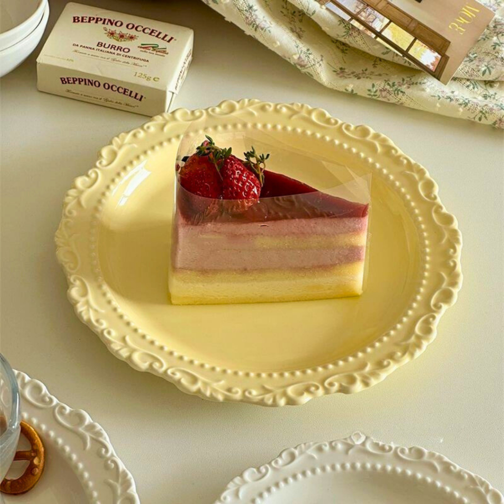 7" Vintage Nordic French Ceramic Plate Doorgift | Pinggan Seramik Retro ...