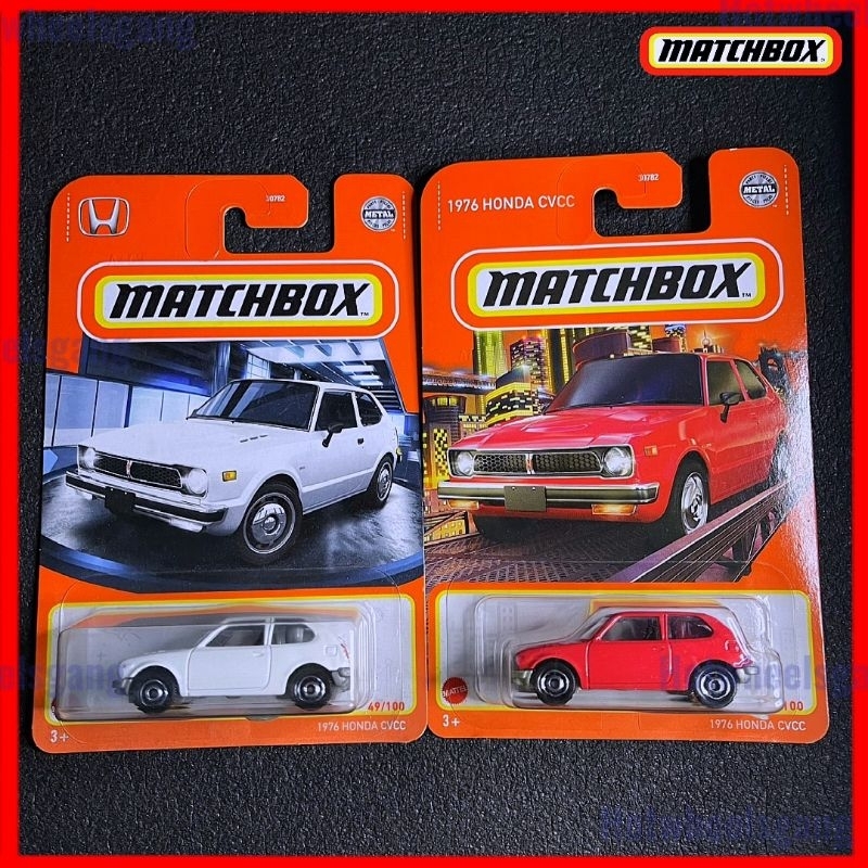 Matchbox 1976 Honda Cvcc White & Red 2021 Matchbox 1976 Honda Civic ...