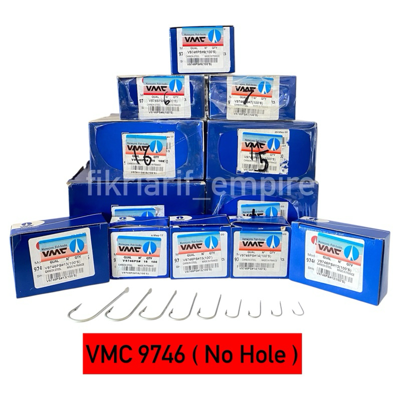VMC 9746 Carbon Steel Hook With NO Hole ( Tanpa Lubang ) | Shopee Malaysia