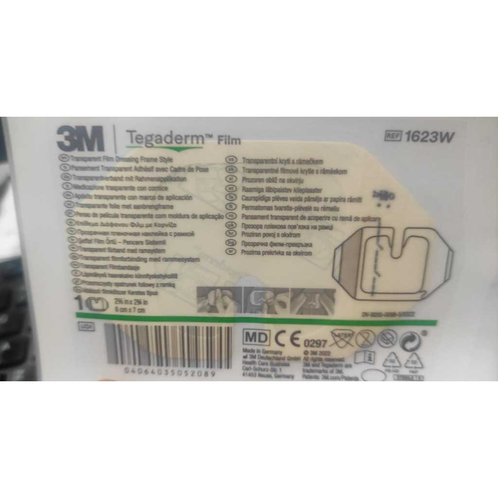 3M™ Tegaderm Transparent Film, 1623W, (6 cm x 7 cm) (1Piece) [425 ...