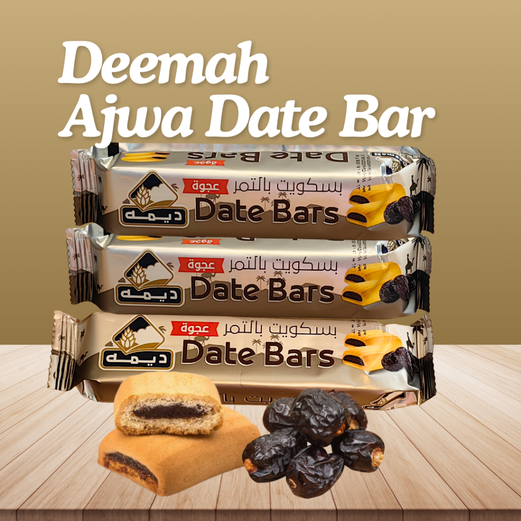 Deemah Ajwa Date Bar / Biskut Kurma Ajwa / Biskut Inti Kurma / Cookies / Snack / Food / 1 Pack ...