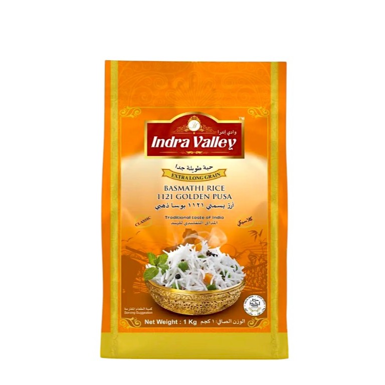 INDRA VALLEY GOLDEN PUSA 1121 BASMATHI RICE 1KG | Shopee Malaysia