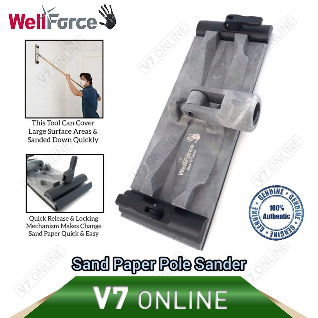 WELLFORCE Heavy Duty Pole Sander with Lifting Quick Change Clamp [WF ...