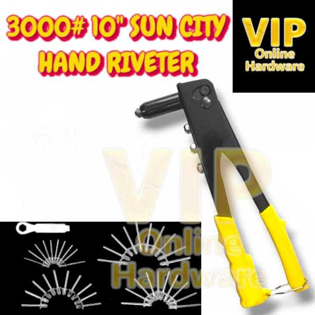 MKR Hand Riveter Penekan Rivet Rivet Gun With 10pcs Aluminium Blind ...