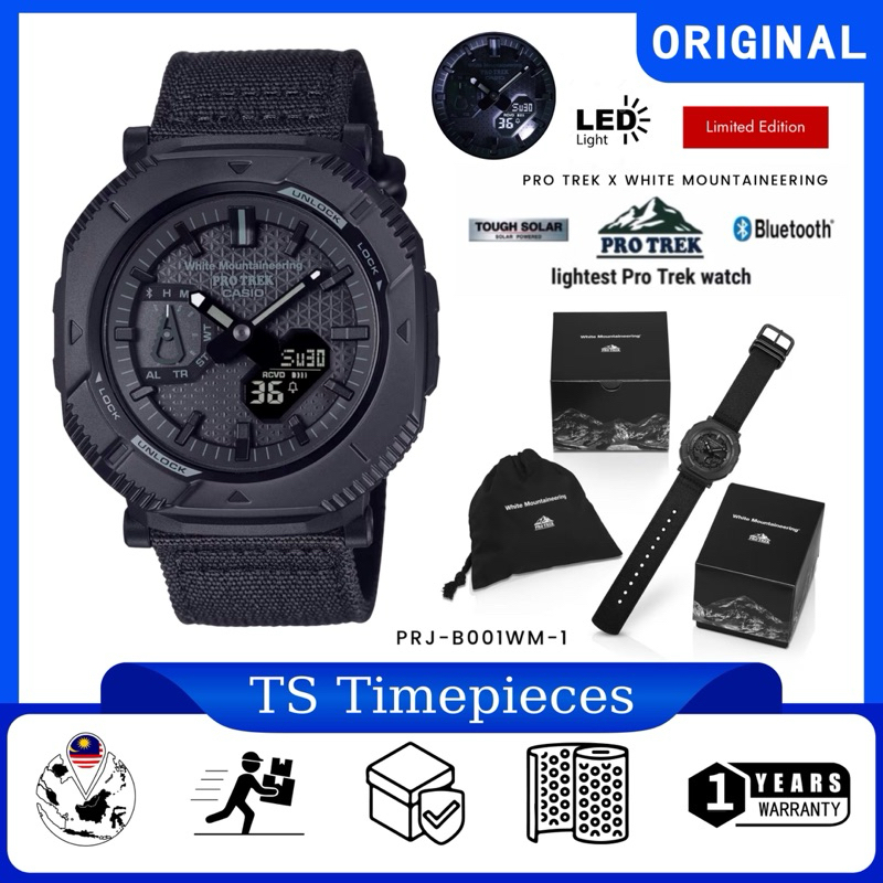 CASIO PRO TREK X WHITE MOUNTAINEERING PRJ-B001WM-1 / PRJ-B001WM / PRJ-B001 | Shopee Malaysia
