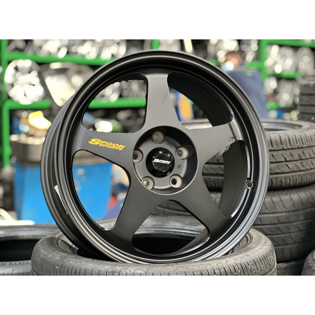 NEW 18X8.5J NK Performance Spoon SW388 Rim (set of 4) Black 5X114.3 for ...