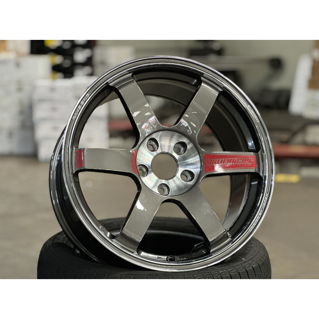 NEW 18X9J NK Performance TE37 SL Rim (set of 4) Gunmetal 5X114.3 for GR ...