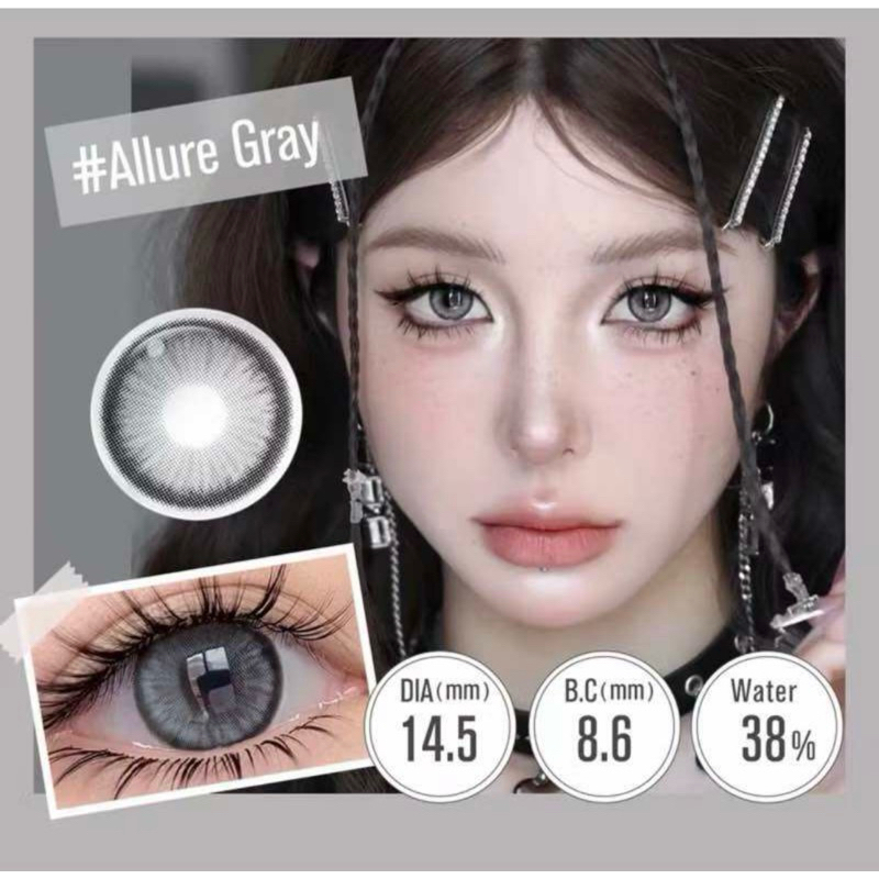 ORIGINAL 💯 MAGISTER ALLURE GREY ZERO POWER SOFLENS 14.5MM | Shopee Malaysia