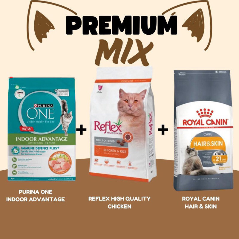PREMIUM MIX KIBBLE ( REFLEX HIGH QUALITY + ROYAL CANIN HAIR & SKIN ...