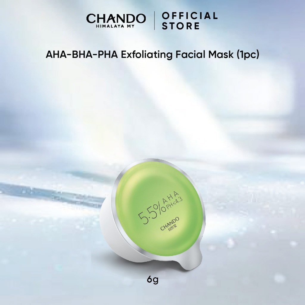CHANDO Himalaya AHA-BHA-PHA Exfoliating Facial Mask (6g) 自然堂果酸细致焕肤面膜 ...