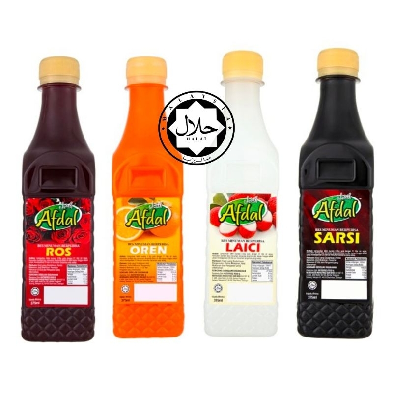 Afdal Halal Concentrated/Pati Buah Buahan/ Bes Minuman Laici |Anggur ...