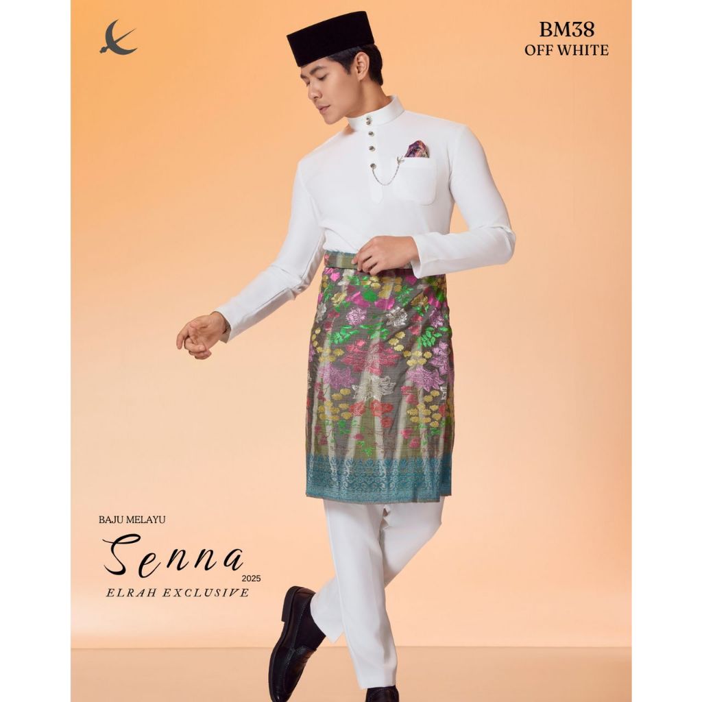 Elrah Exclusive Senna 2025 - Off White : Free Gift + Butang + Sampin ...
