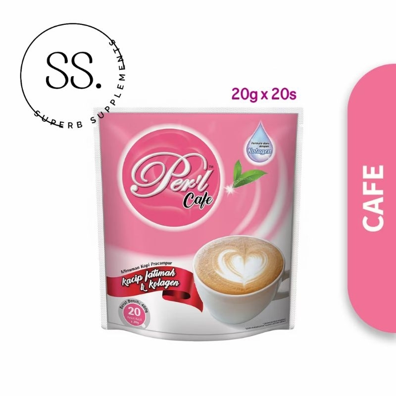 Pearl Cafe 4 In 1 Premix Coffee Drink with Kacip Fatimah (20 x 20g ...