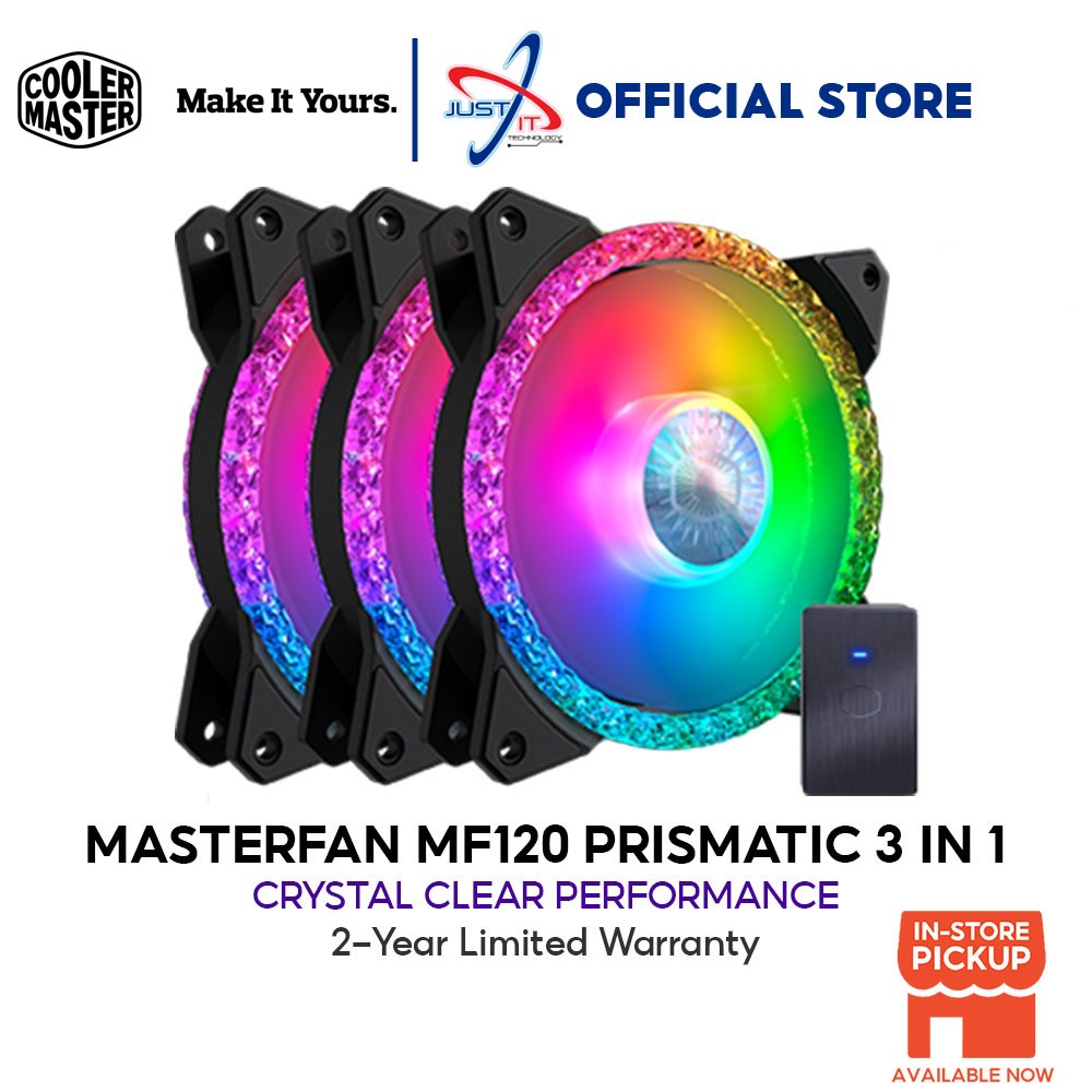 Cooler Master MF120 Prismatic 3 In 1 ARGB Casing Fan MFY-B2DN-203PA-R1 ...